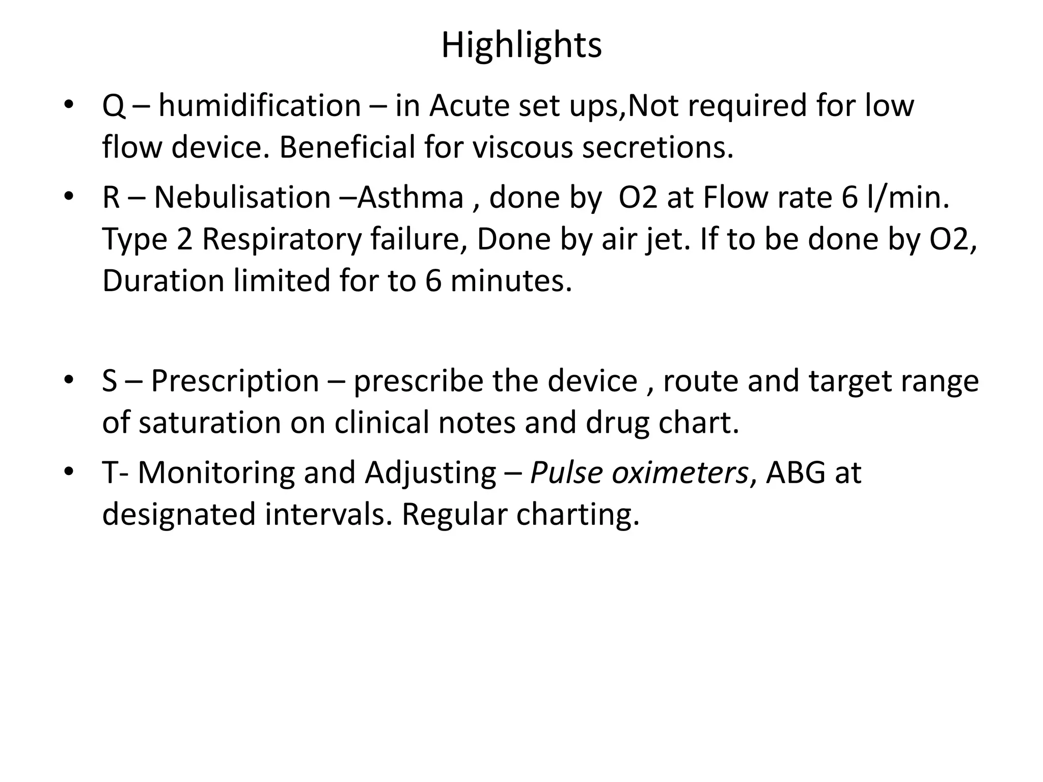 1.1 oxygen therapy | PDF