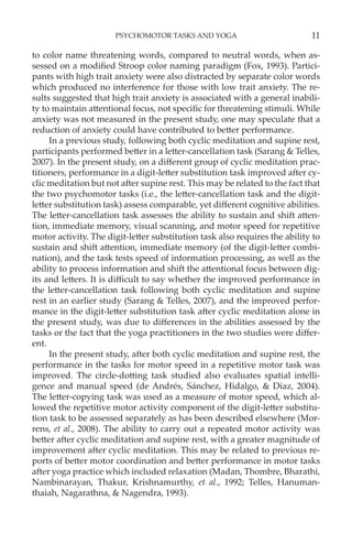 1 2009-performance on psychomotor tasks following two yoga based relaxation techniques | PDF ...