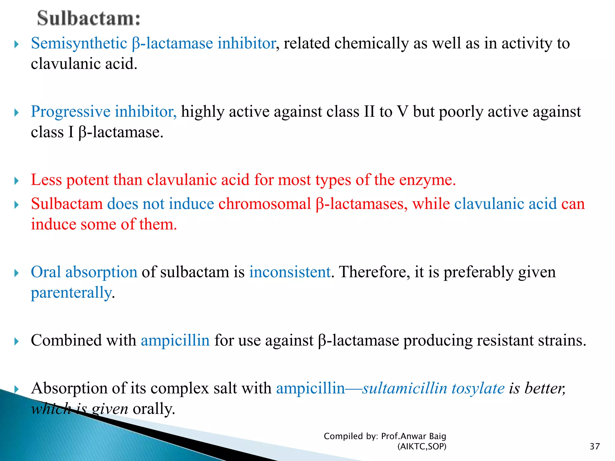 1.3 penicillins, cephalosporins and cephamycins. | PPTX | Chemistry ...