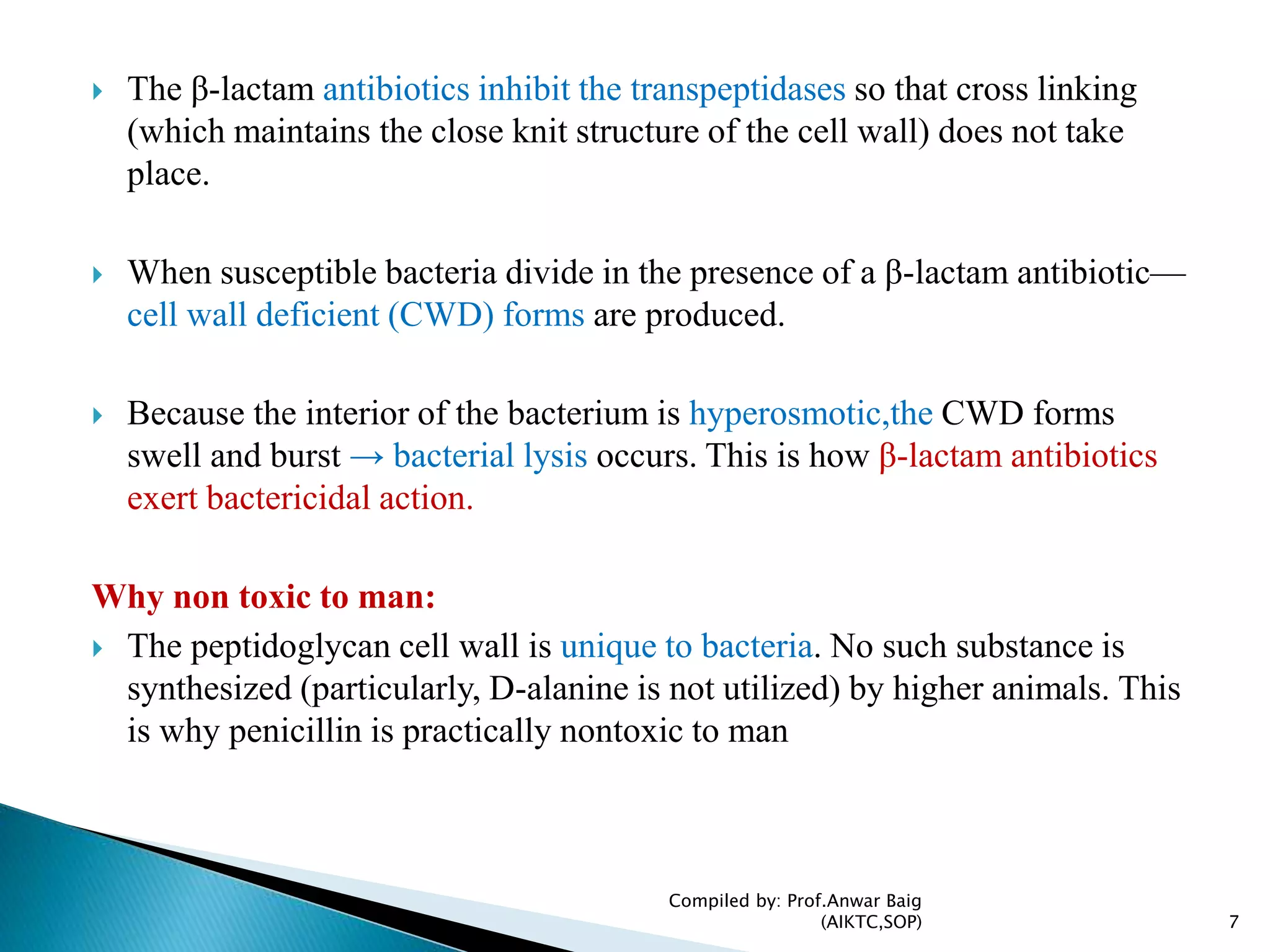 1.3 penicillins, cephalosporins and cephamycins. | PPTX | Chemistry ...