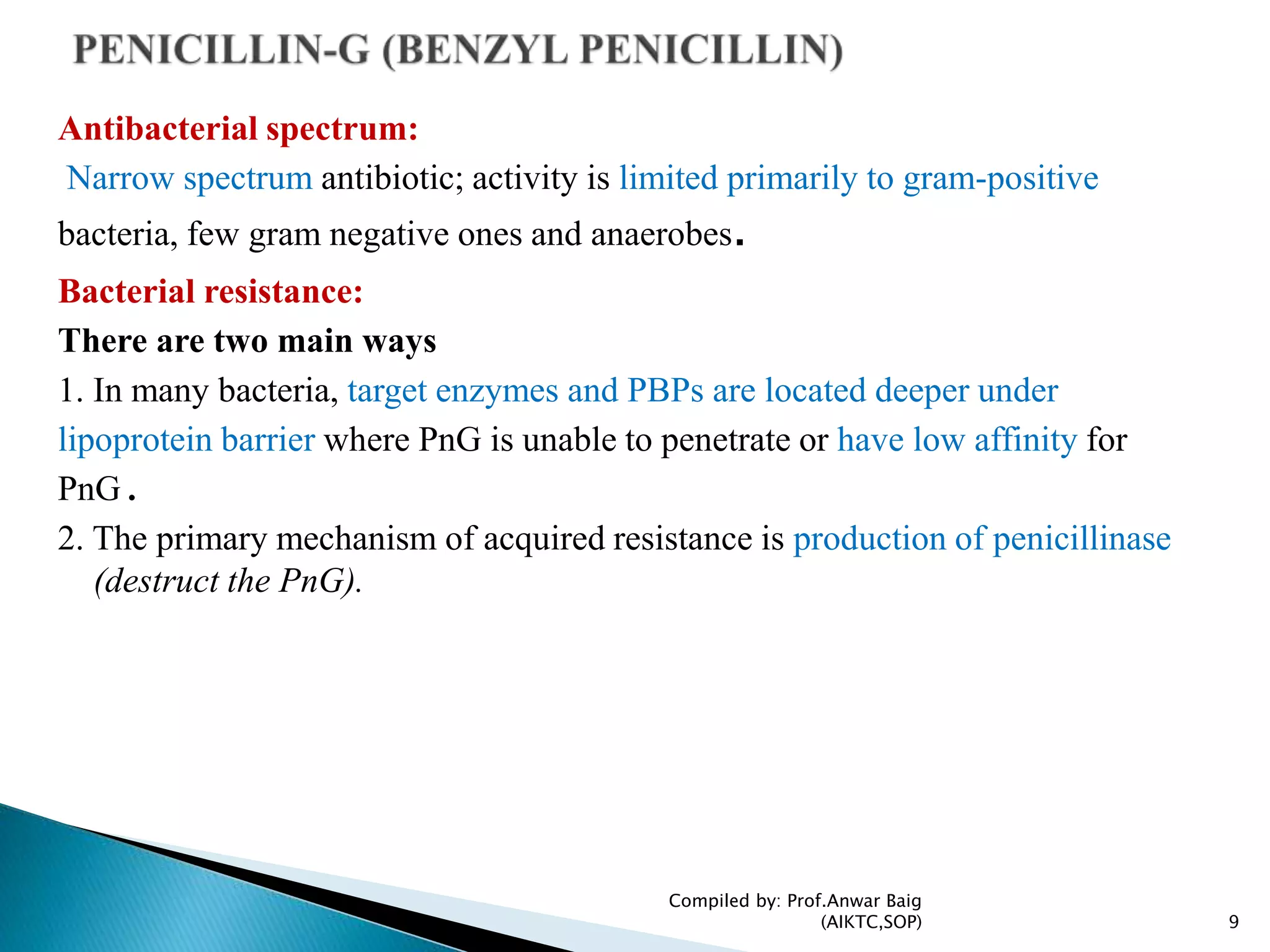 1.3 penicillins, cephalosporins and cephamycins. | PPTX | Chemistry ...