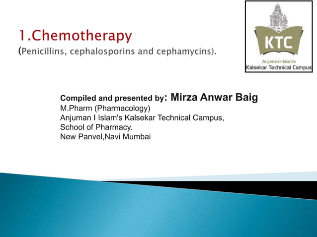 1.3 penicillins, cephalosporins and cephamycins. | PPTX | Chemistry ...