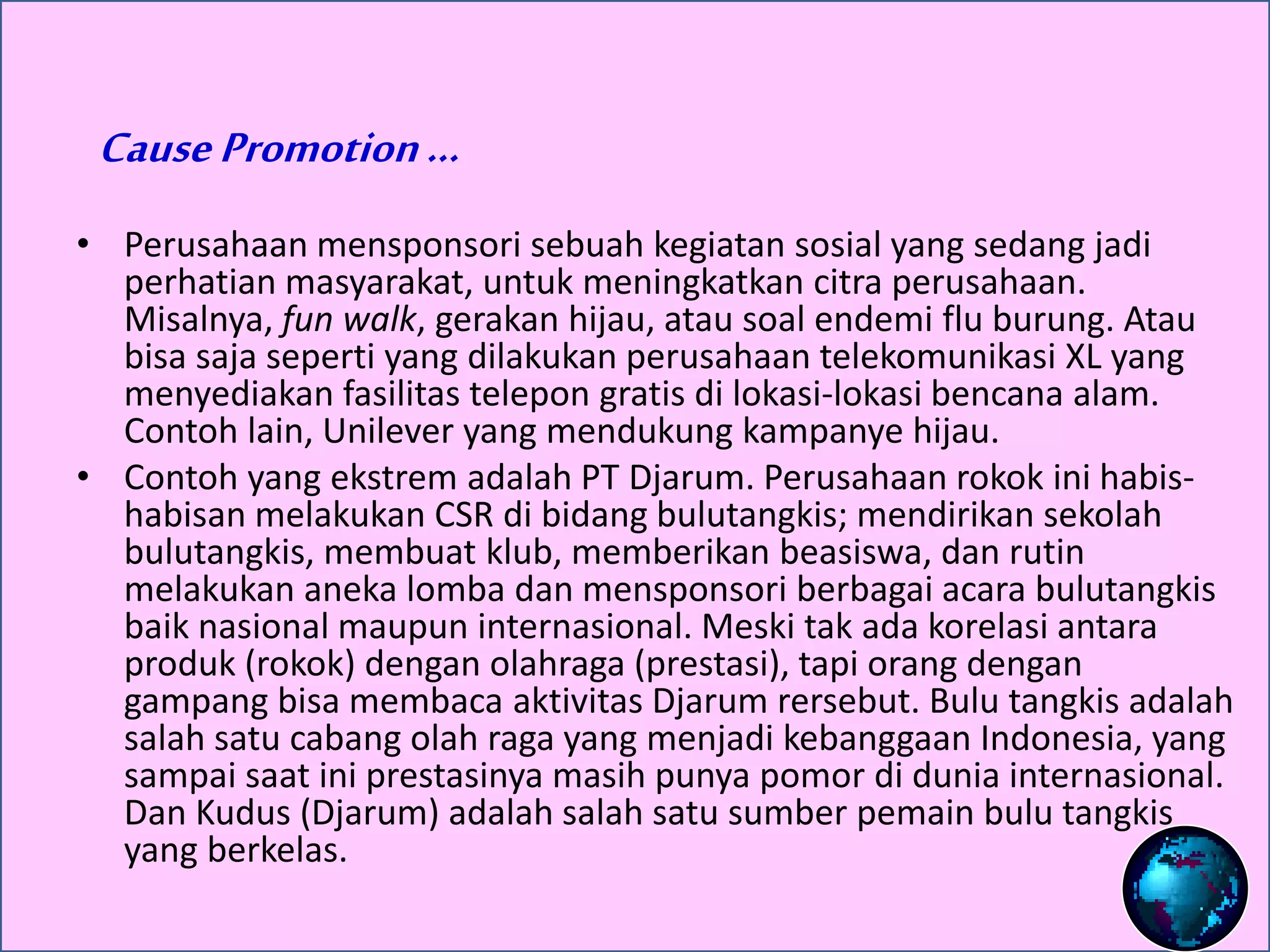 Pengertian & Konsep CSR_Materi Training "CSR" | PPTX