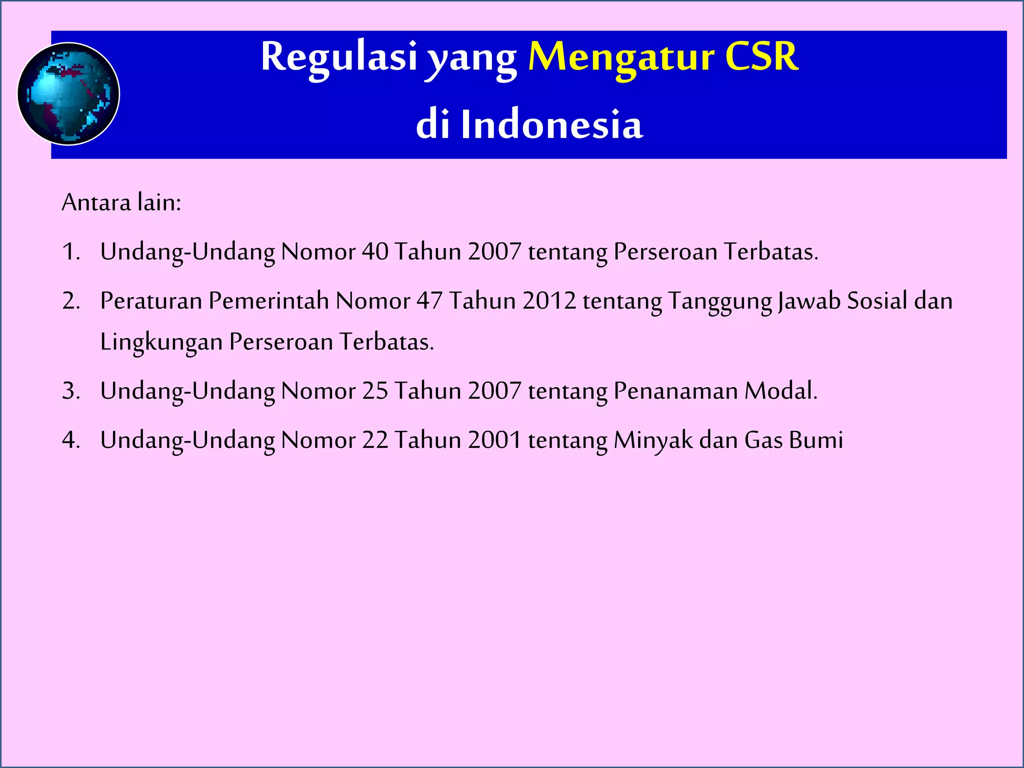 Pengertian & Konsep CSR_Materi Training "CSR" | PPTX