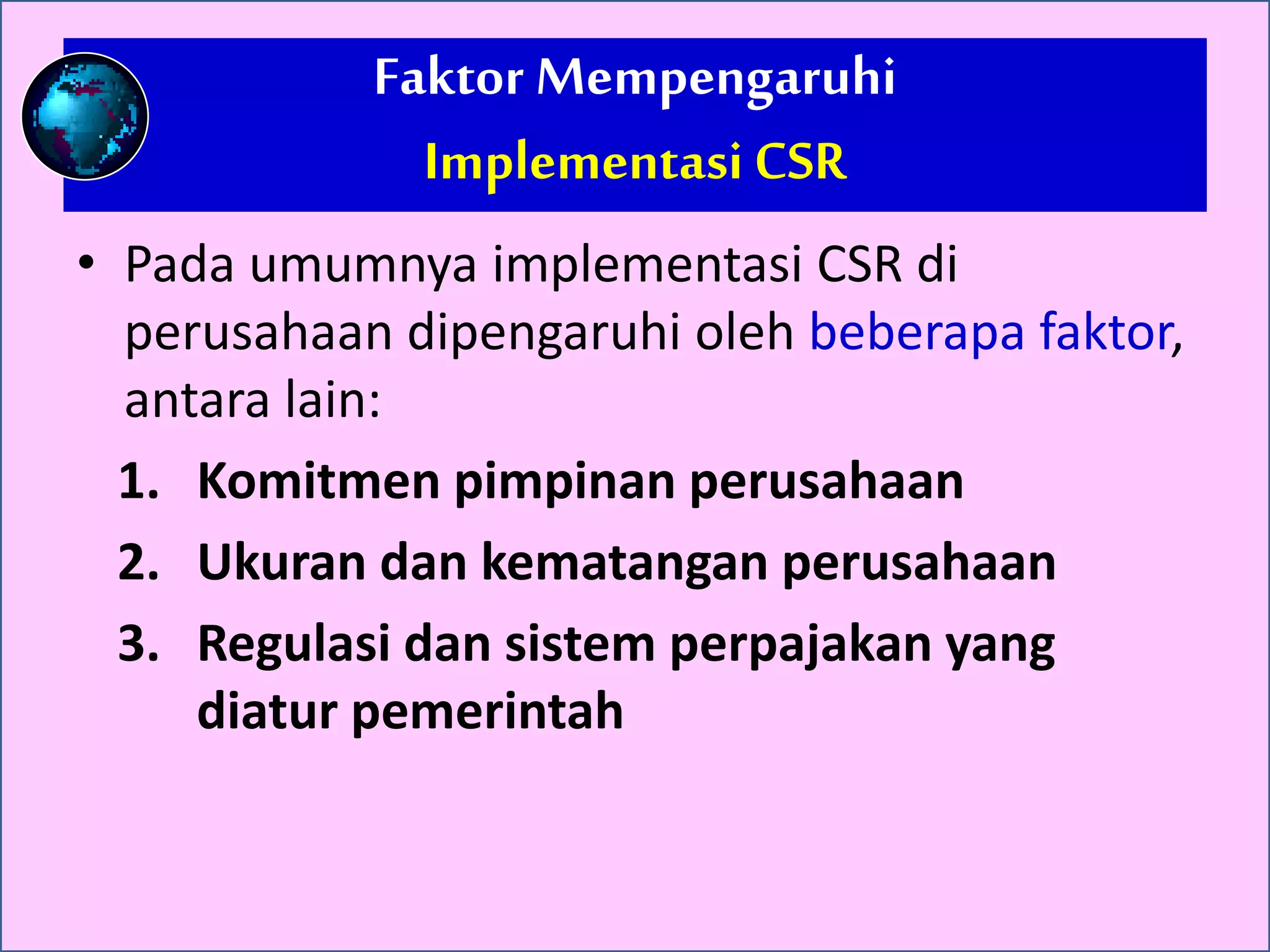 Pengertian & Konsep CSR_Materi Training "CSR" | PPTX