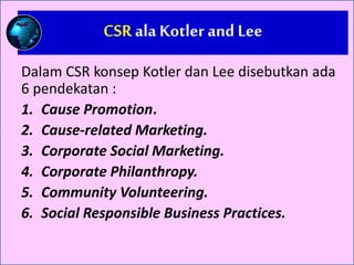 Pengertian & Konsep CSR_Materi Training "CSR" | PPTX