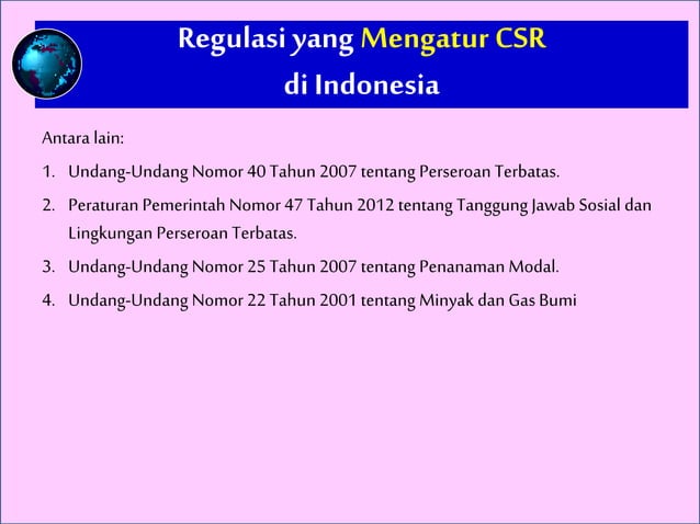 Pengertian & Konsep CSR_Materi Training "CSR" | PPTX