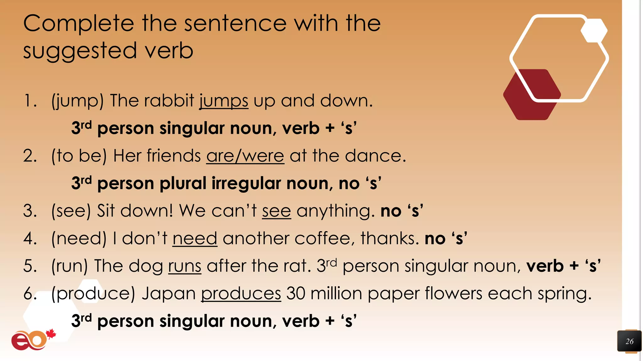noun verb agreement | PDF