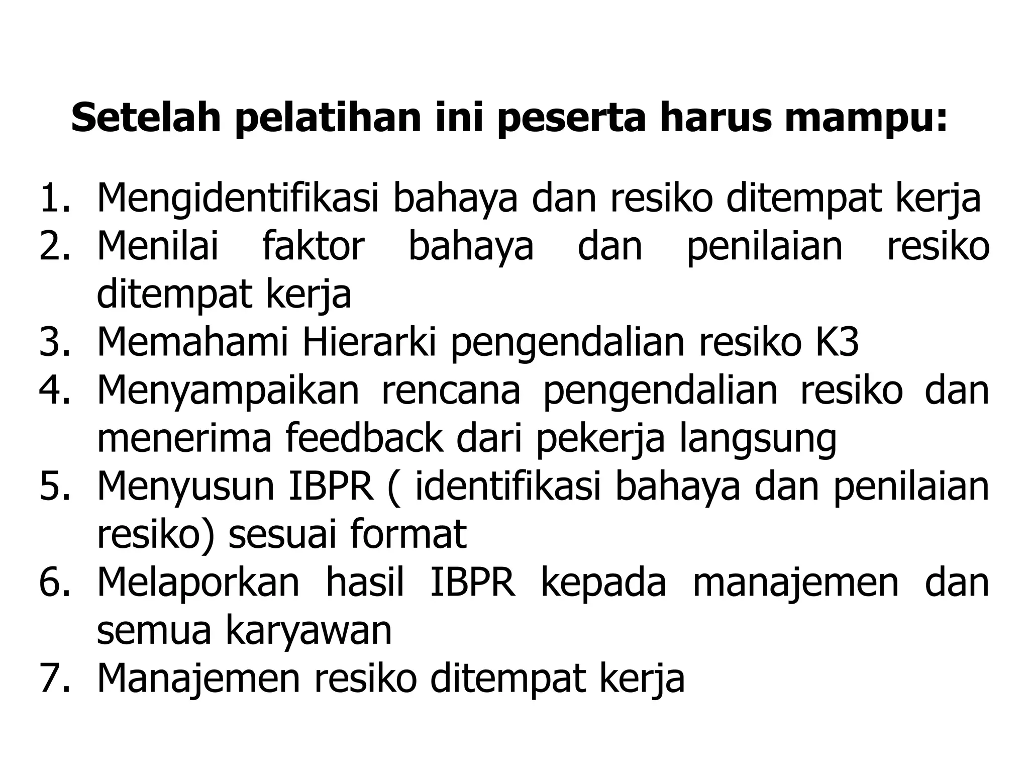 1. bahaya dan resiko | PDF