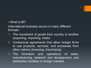 1. Globalization and International Business | PPTX