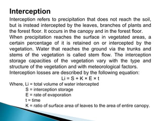 Abstractions of precipitation ppt | PPTX
