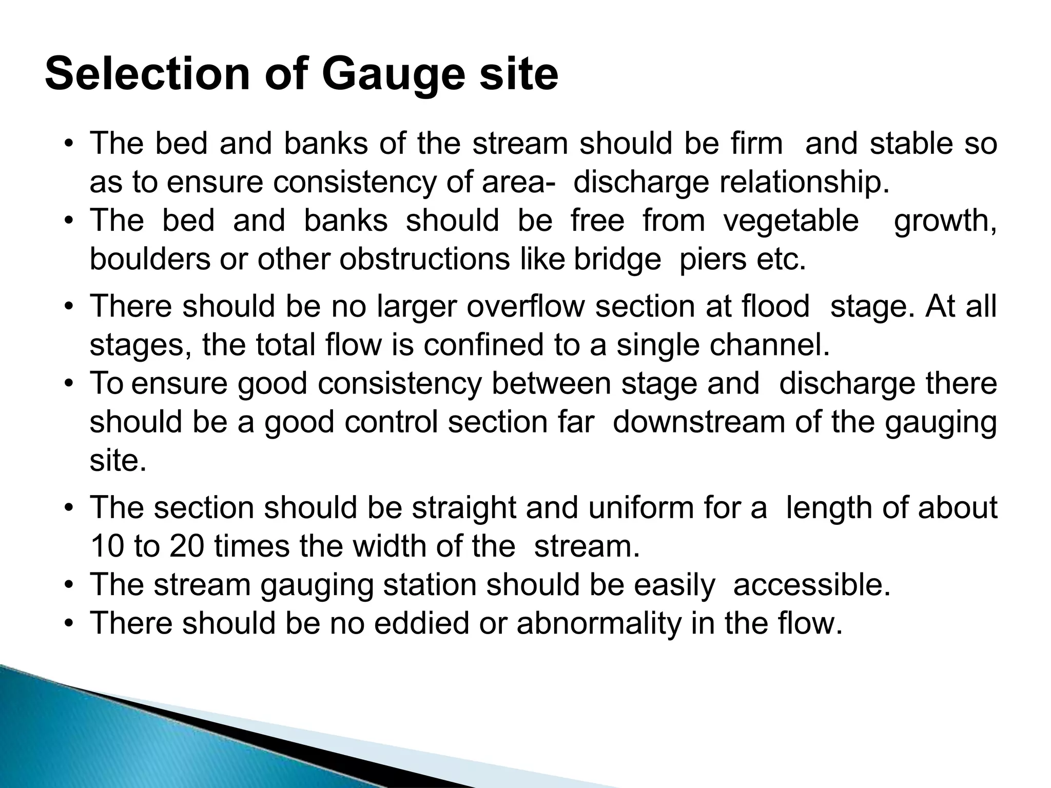 Stream gauging ppt | PPTX