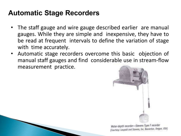 Stream gauging ppt | PPTX