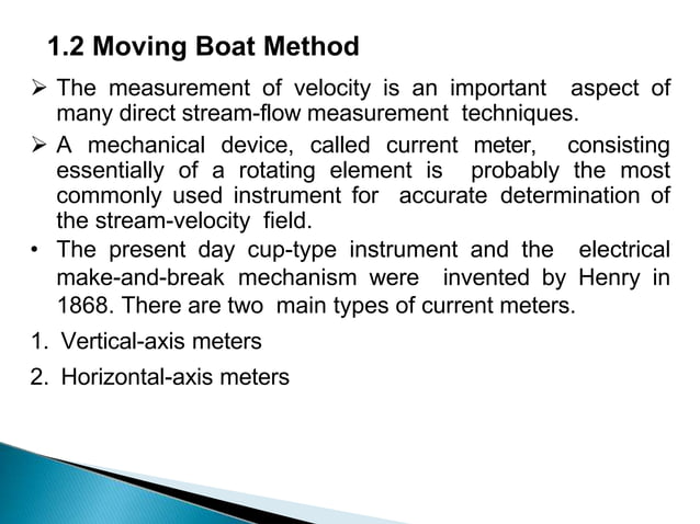 Stream gauging ppt | PPTX