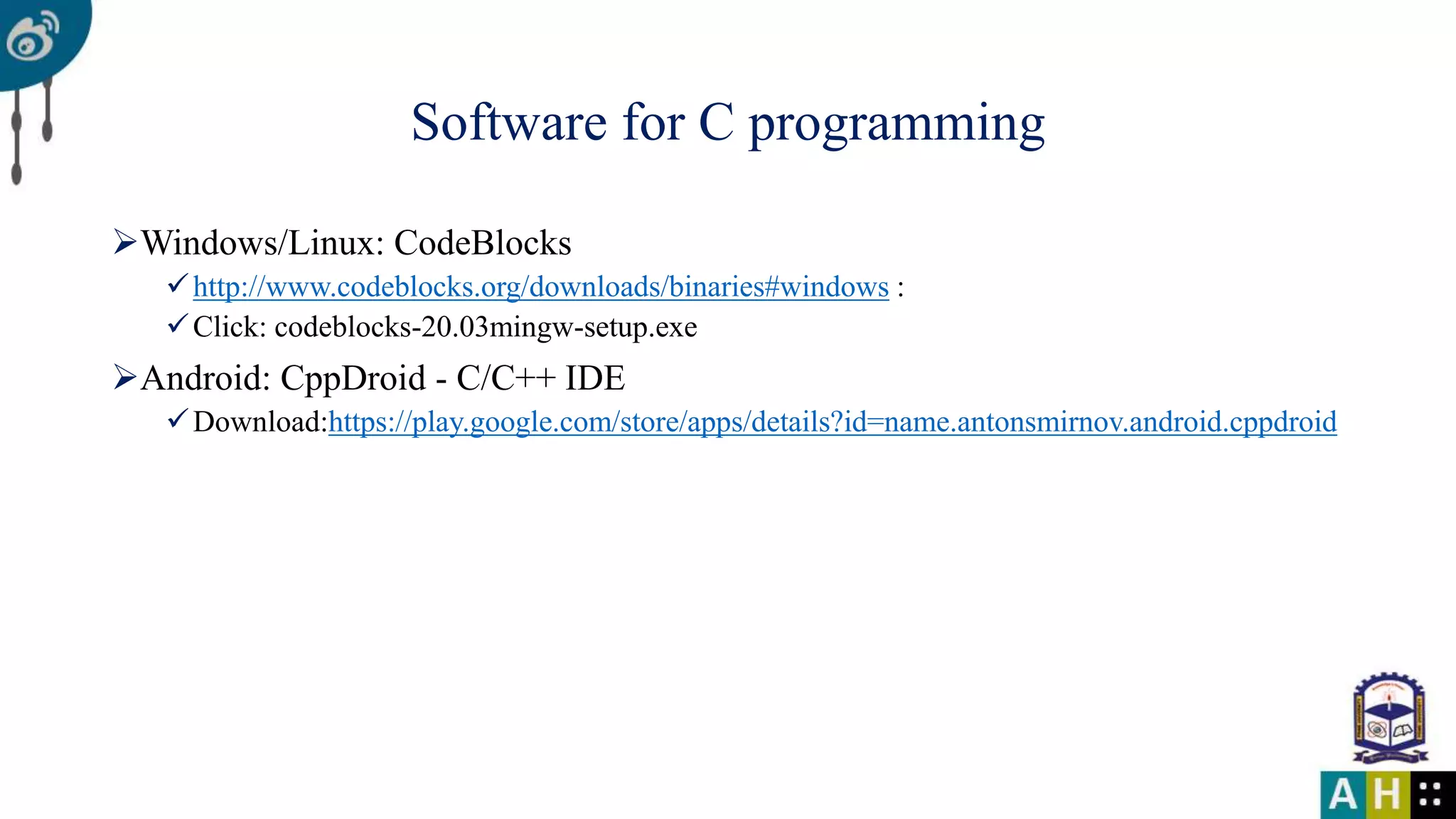 1. importance of c | PPTX