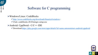 1. importance of c | PPTX