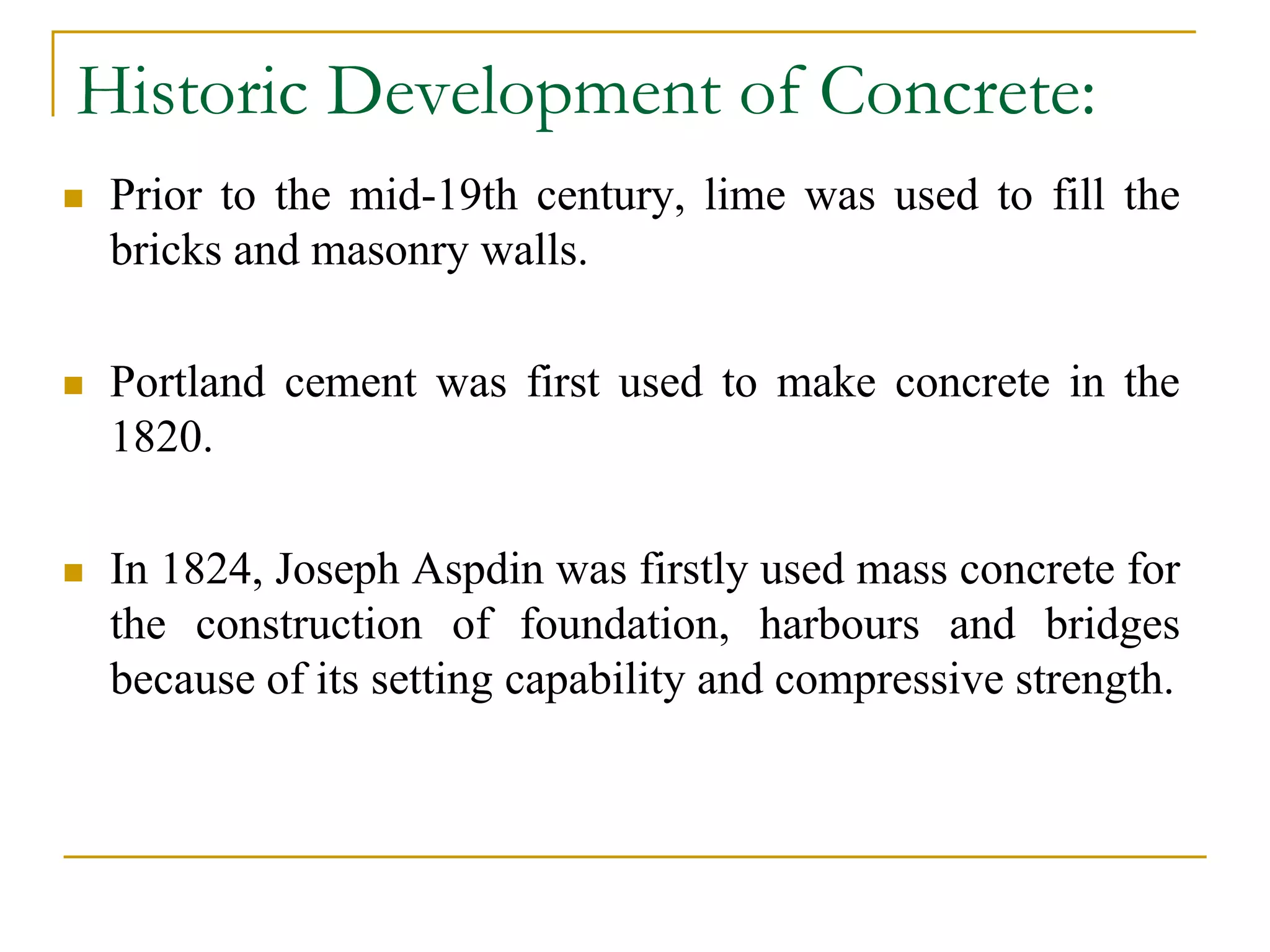 introduction to concrete | PPT