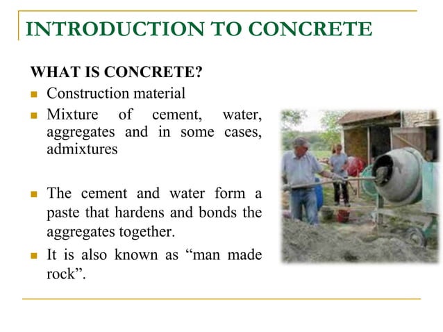 introduction to concrete | PPT