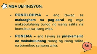 ANG PONOLOHIYANG FILIPINO | PPTX