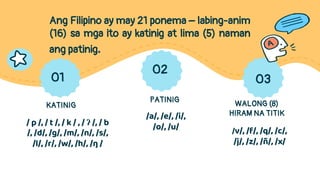 ANG PONOLOHIYANG FILIPINO | PPTX