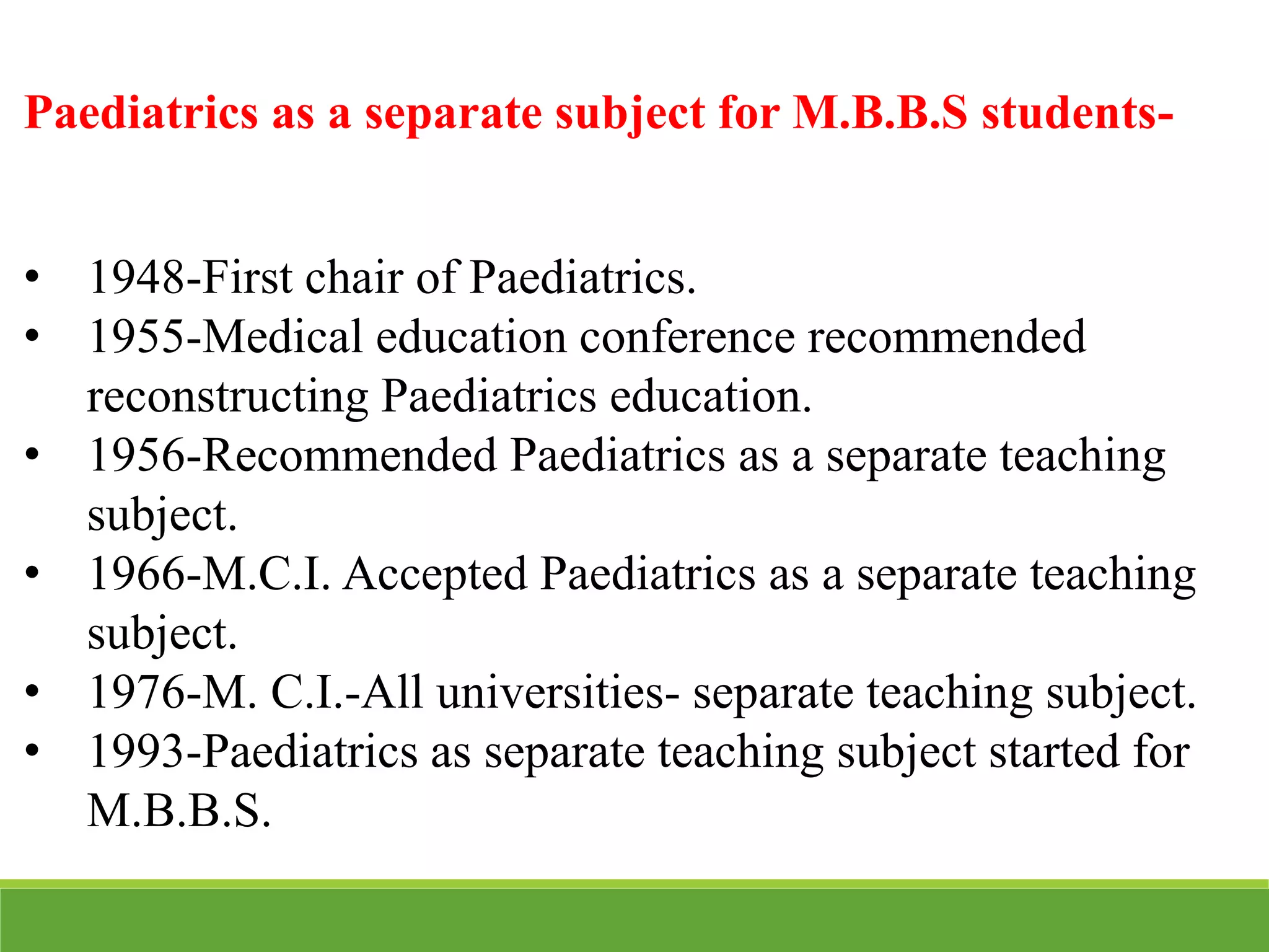 Lecture-1. Introduction of Paediatrics | PPTX