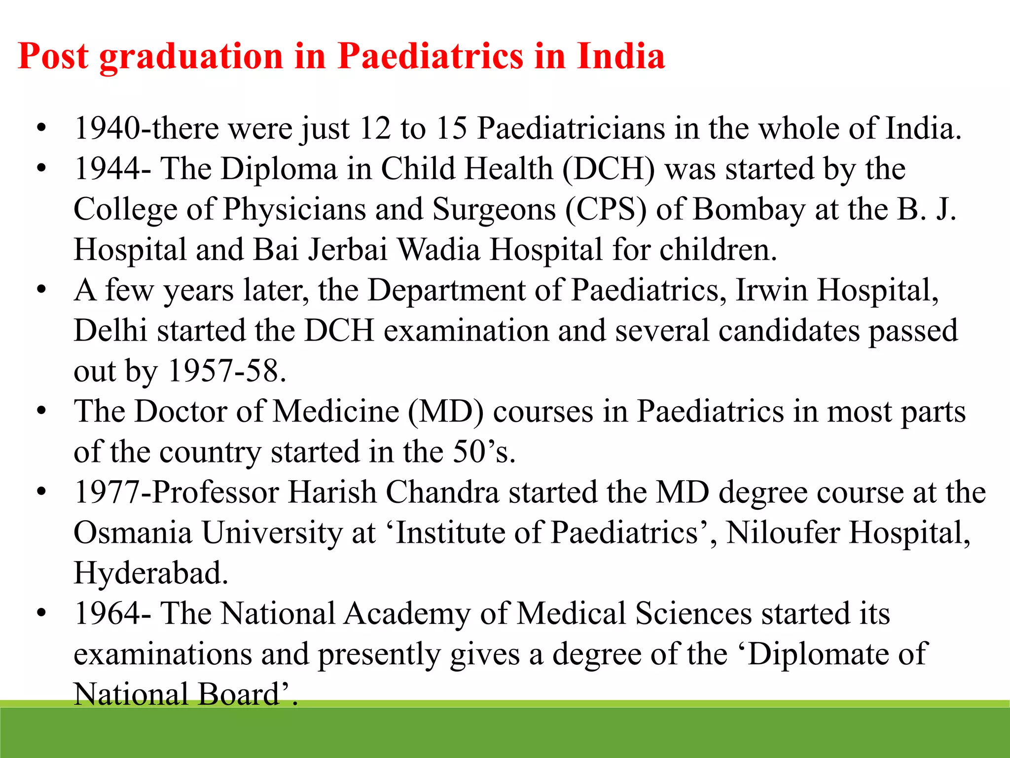 Lecture-1. Introduction of Paediatrics | PPTX