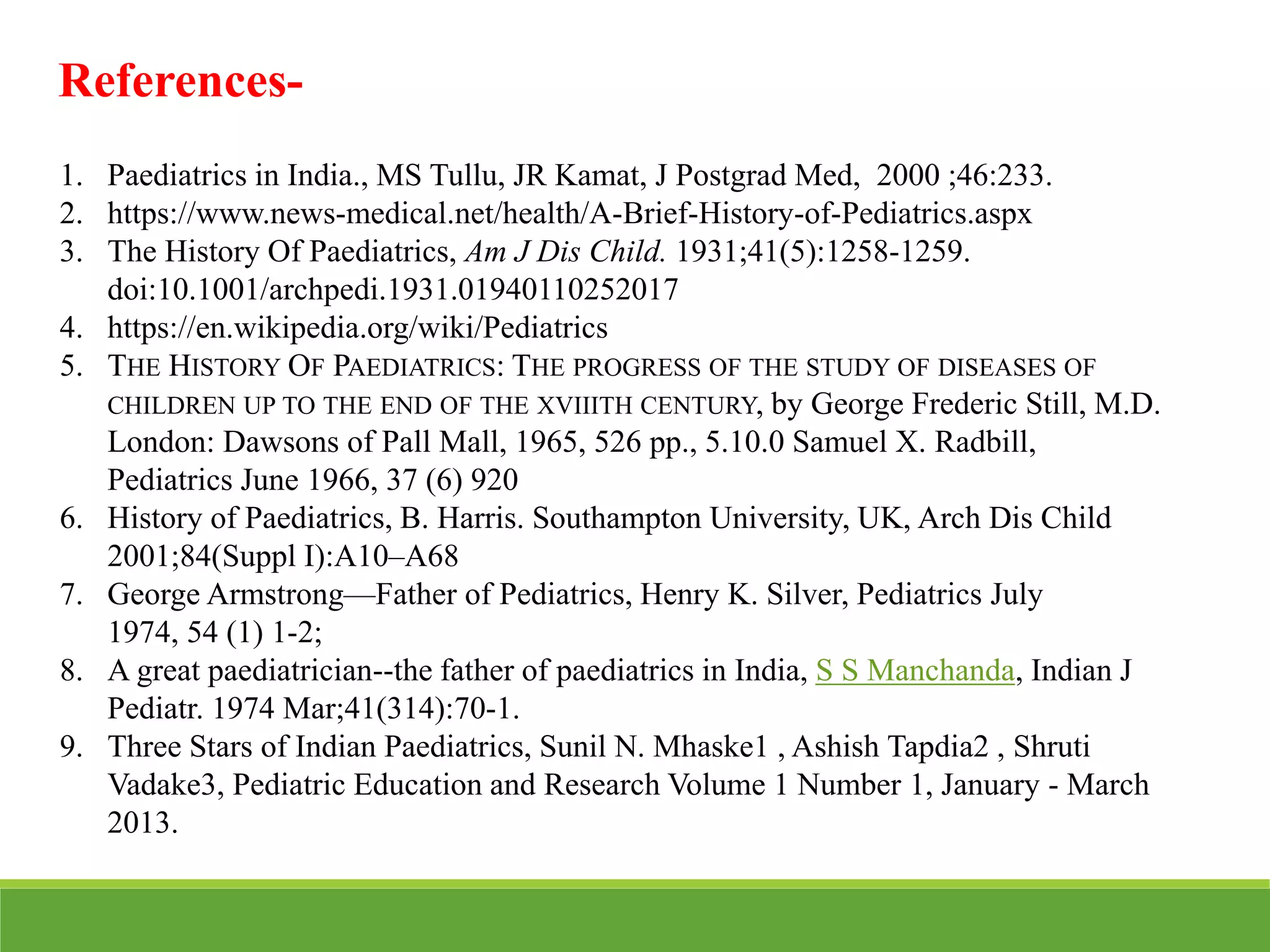 Lecture-1. Introduction of Paediatrics | PPTX