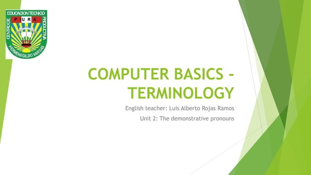 1. computer basics terminology | PDF