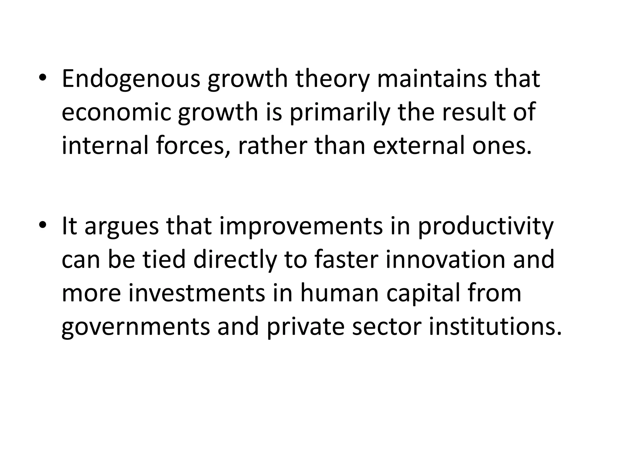 Endogeneous Theory of Rural development | PPT