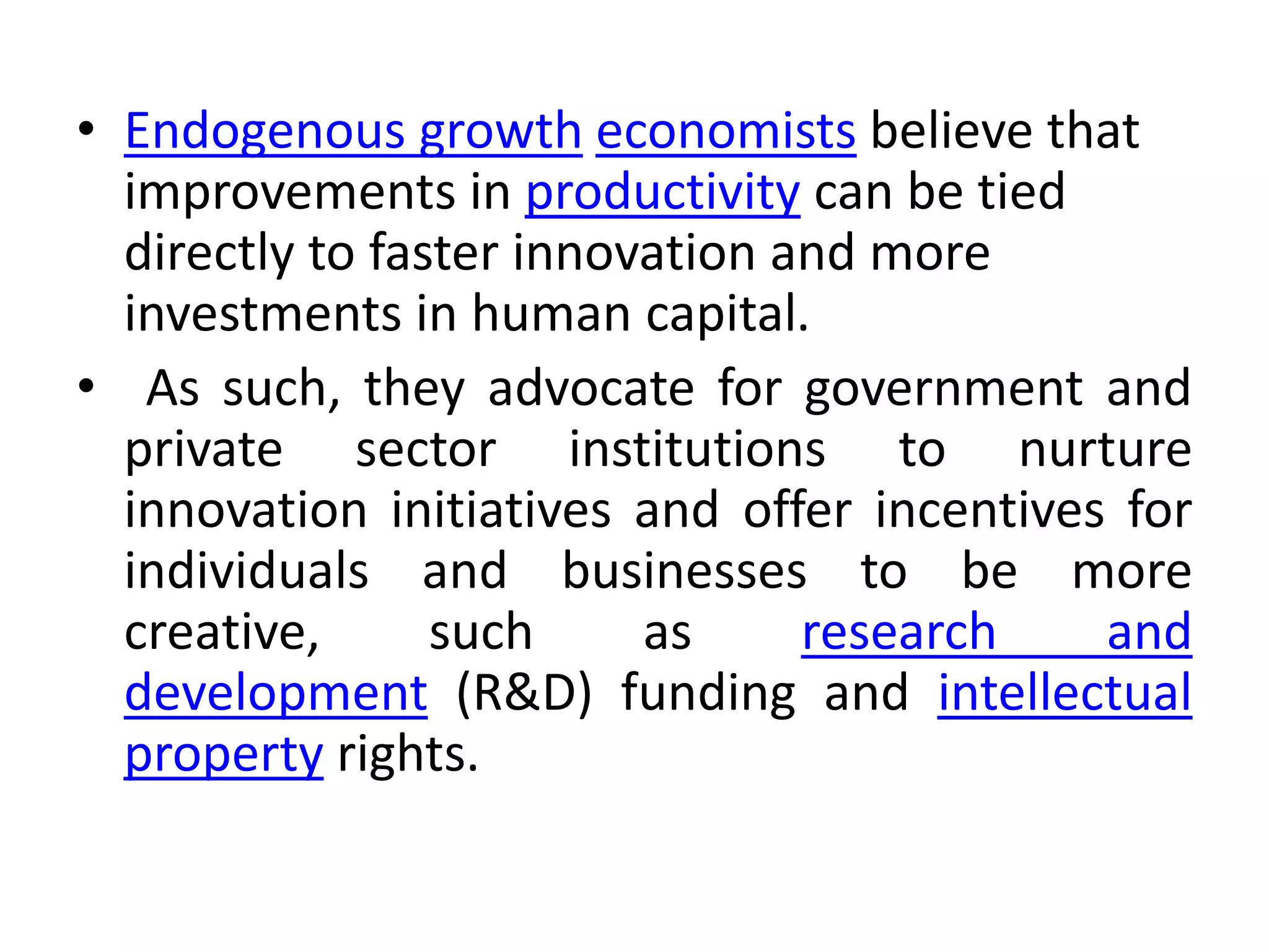 Endogeneous Theory of Rural development | PPT