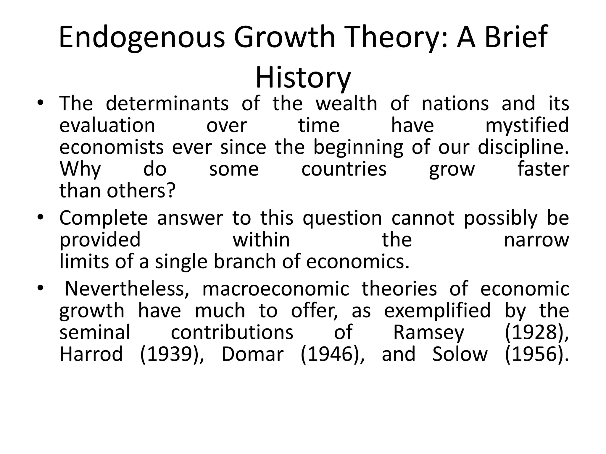 Endogeneous Theory of Rural development | PPT