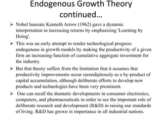 Endogeneous Theory of Rural development | PPT