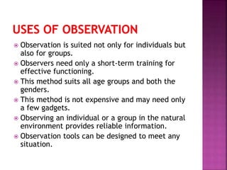 UNIT III - TOOLS AND TECHNIQUES FOR ASSESSMENT - Introduction ...