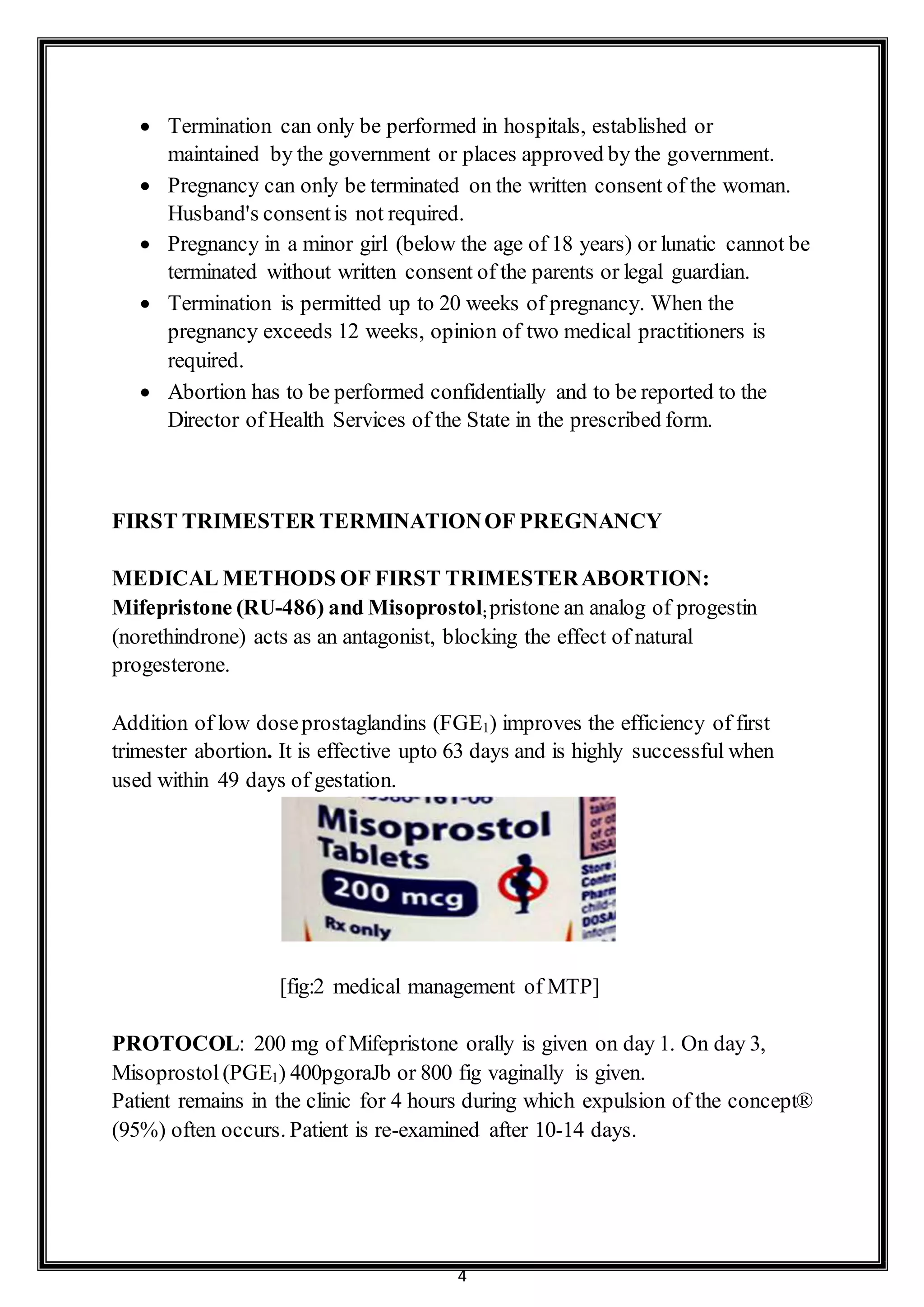 MTP- Medical Termination Pregnancy word File | DOCX