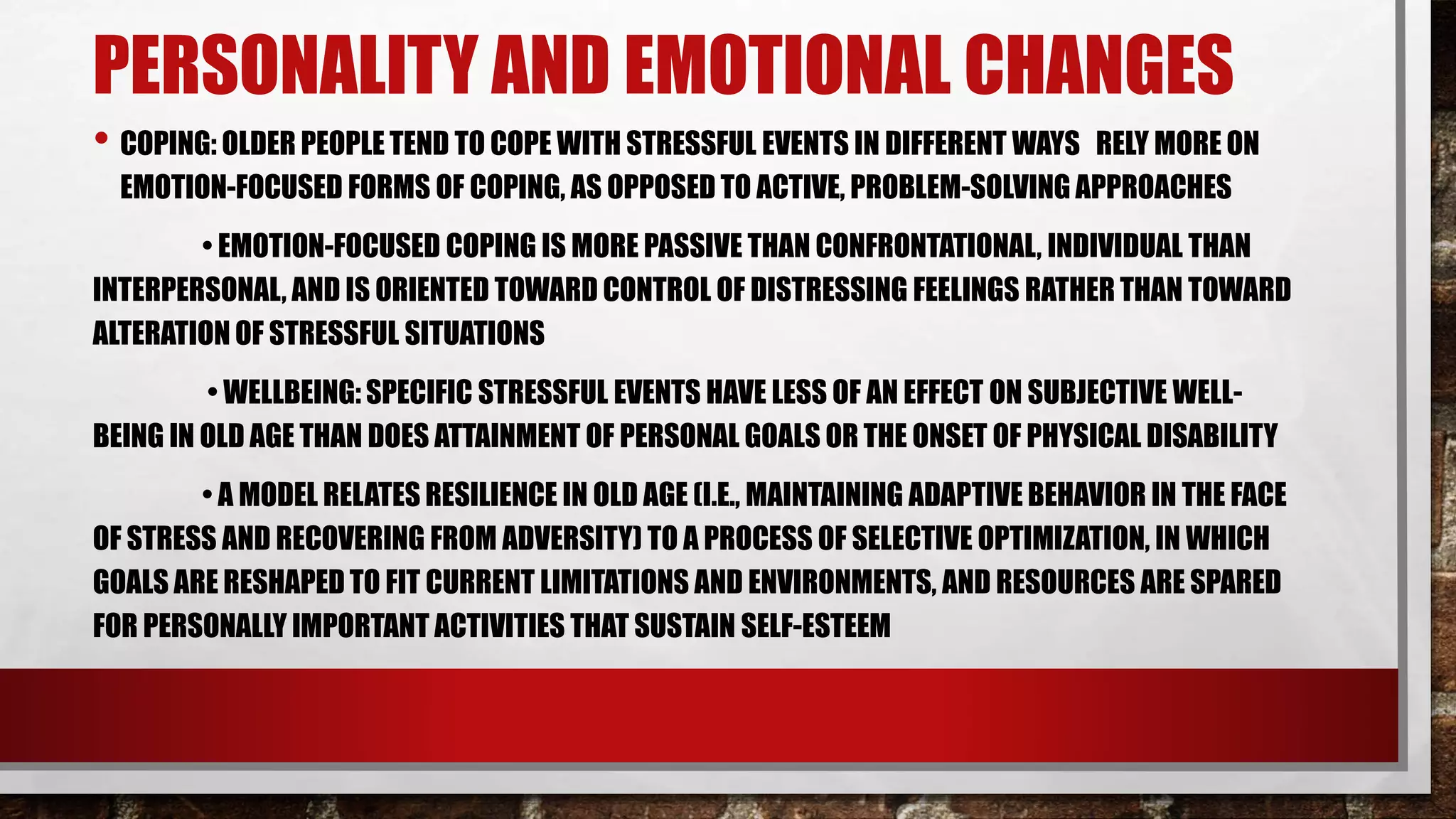 1. aging is a developmental process. | PPTX