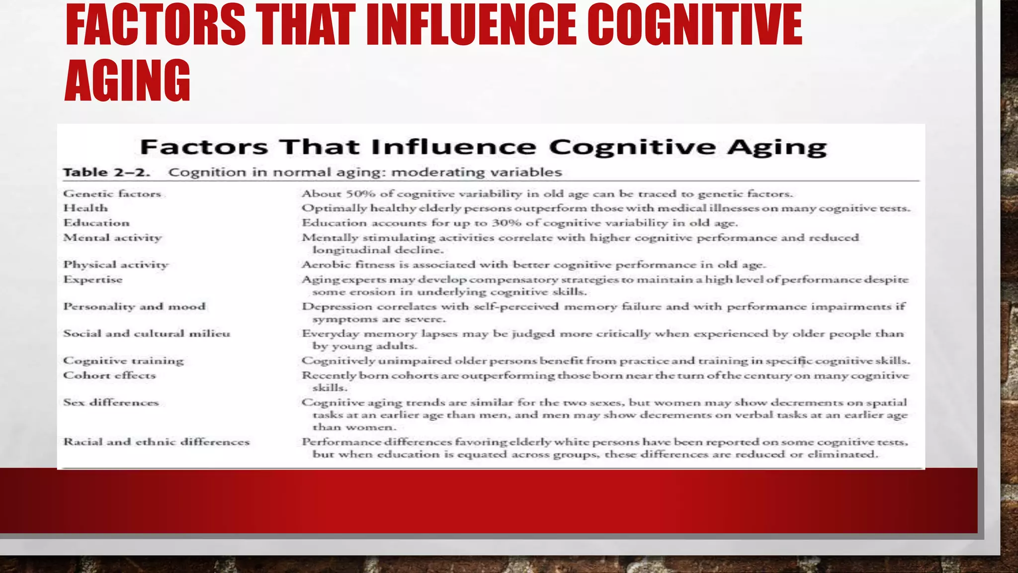 1. aging is a developmental process. | PPTX