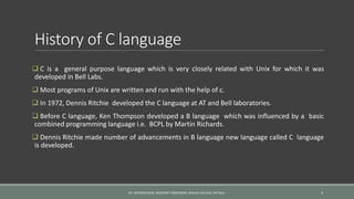 Introduction to c | PPTX