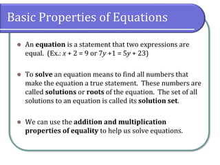 1.1 Linear Equations | PDF