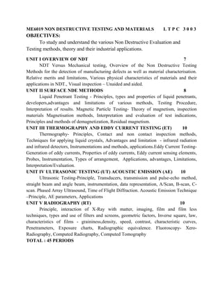 NDT Methods and Materials Testing | PDF