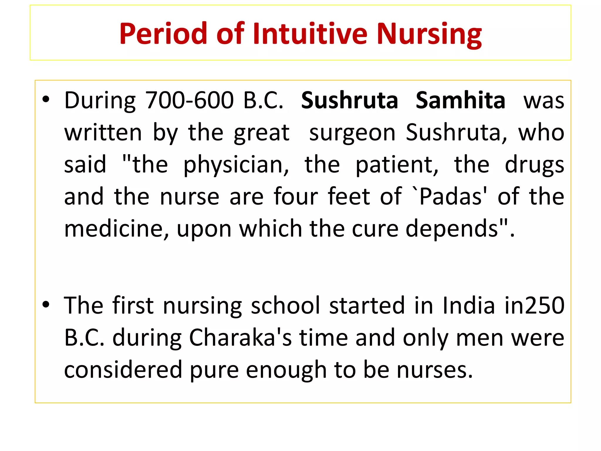 Historical evolution of nursing profession | PPTX
