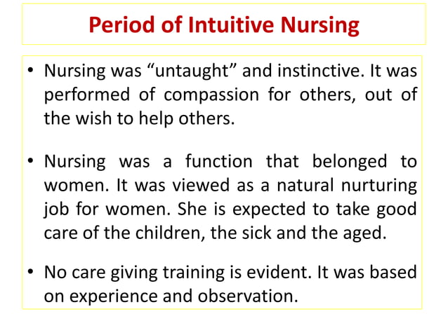 Historical evolution of nursing profession | PPTX