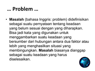 Problem Map _ Materi Training "Mastering Problem & Analysis" | PPTX