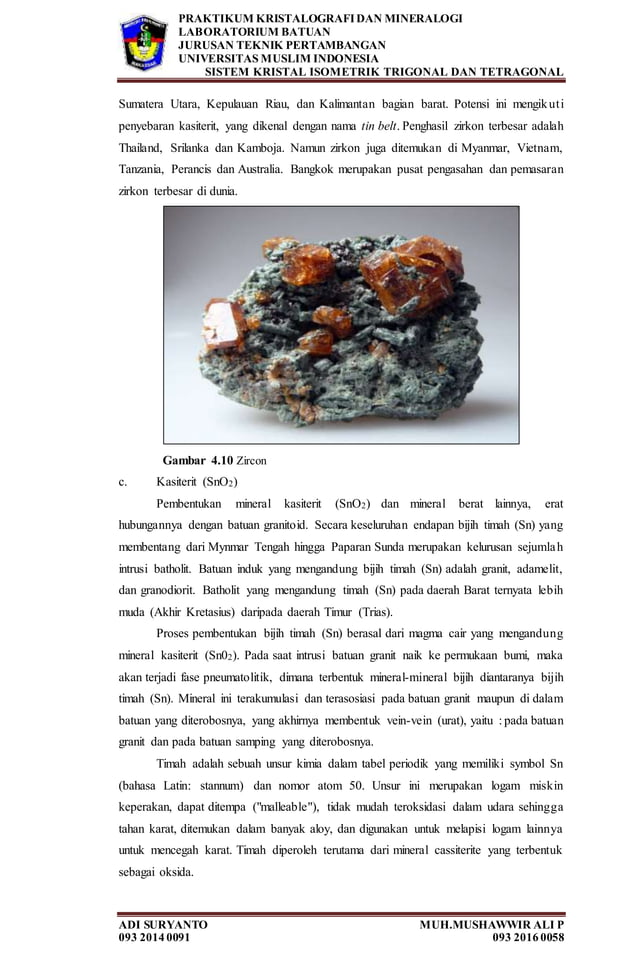 1. laporan sistem kristal isometrik trigonal dan tetragonal | PDF