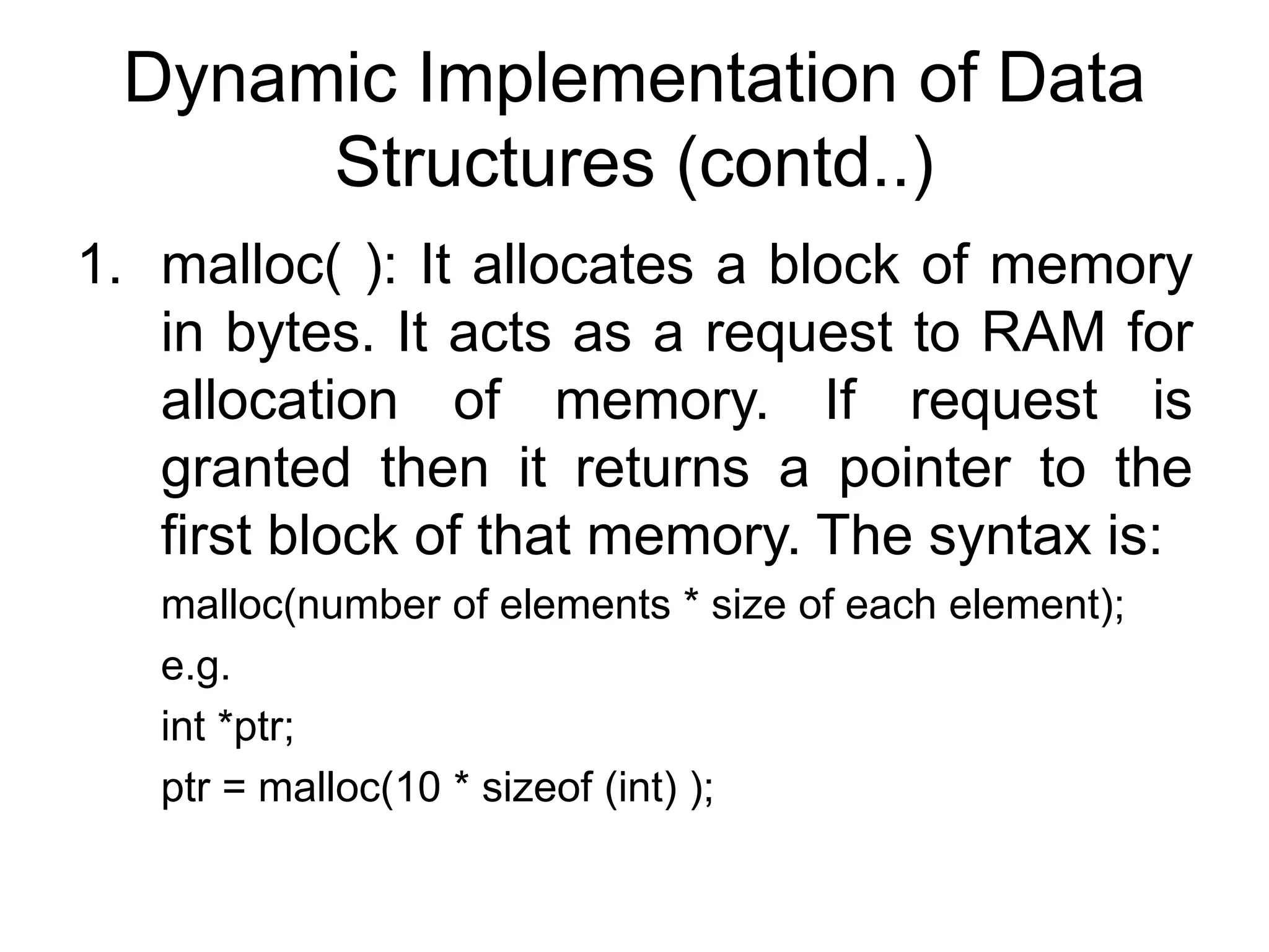 1. Data structures introduction | PPT