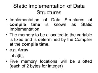 1. Data structures introduction | PPT