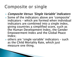 1.1.indicators of development | PPTX | Debated Sensitive Social Issues ...