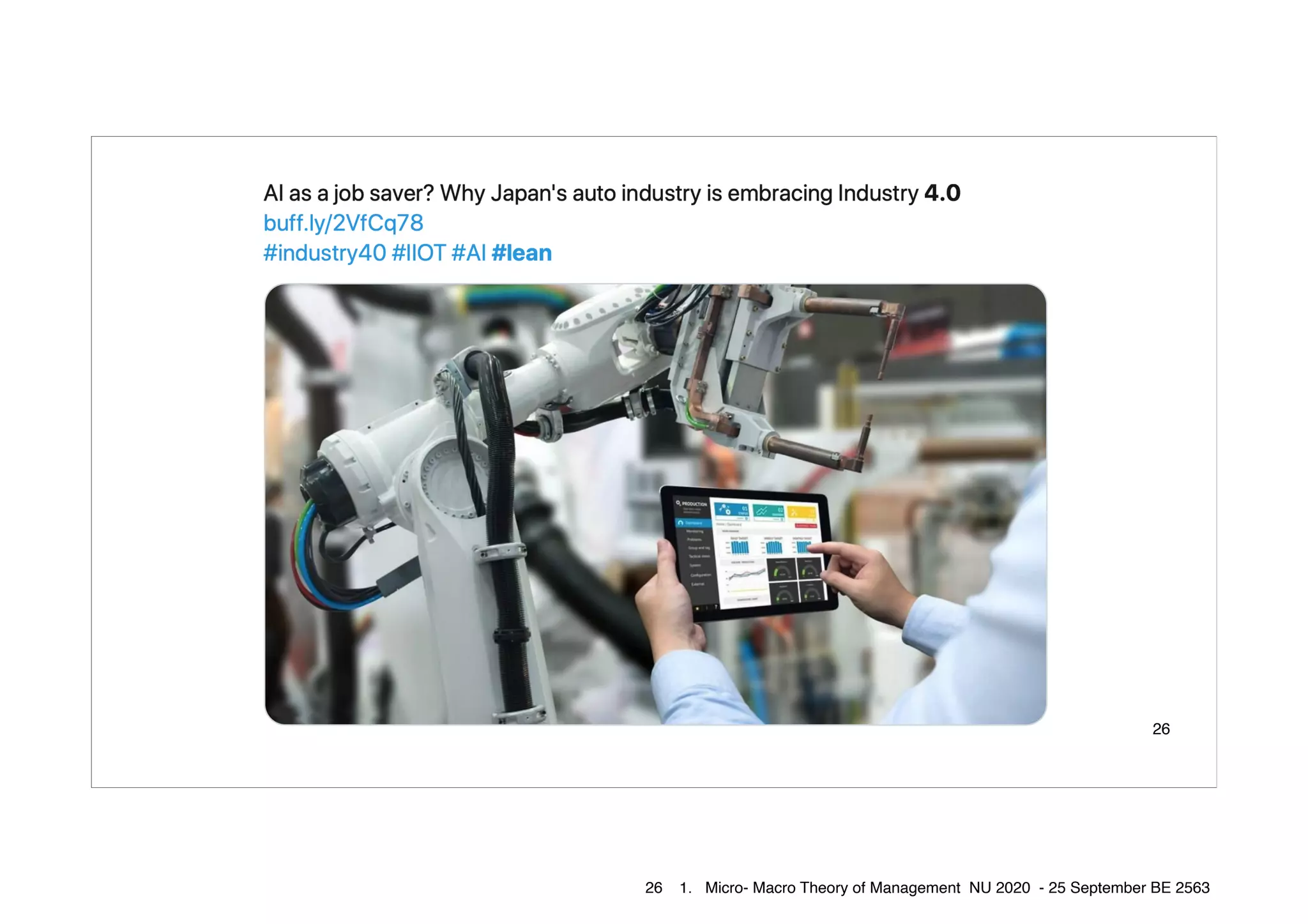 1. micro macro theory of management nu 2020 | PPT