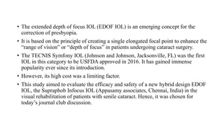 EDOF IOL | PPTX