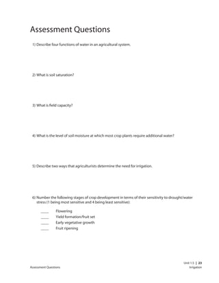 irrigation principles and practices | PDF