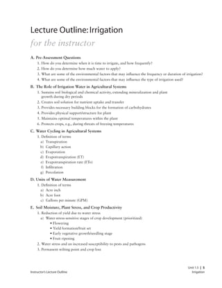 irrigation principles and practices | PDF